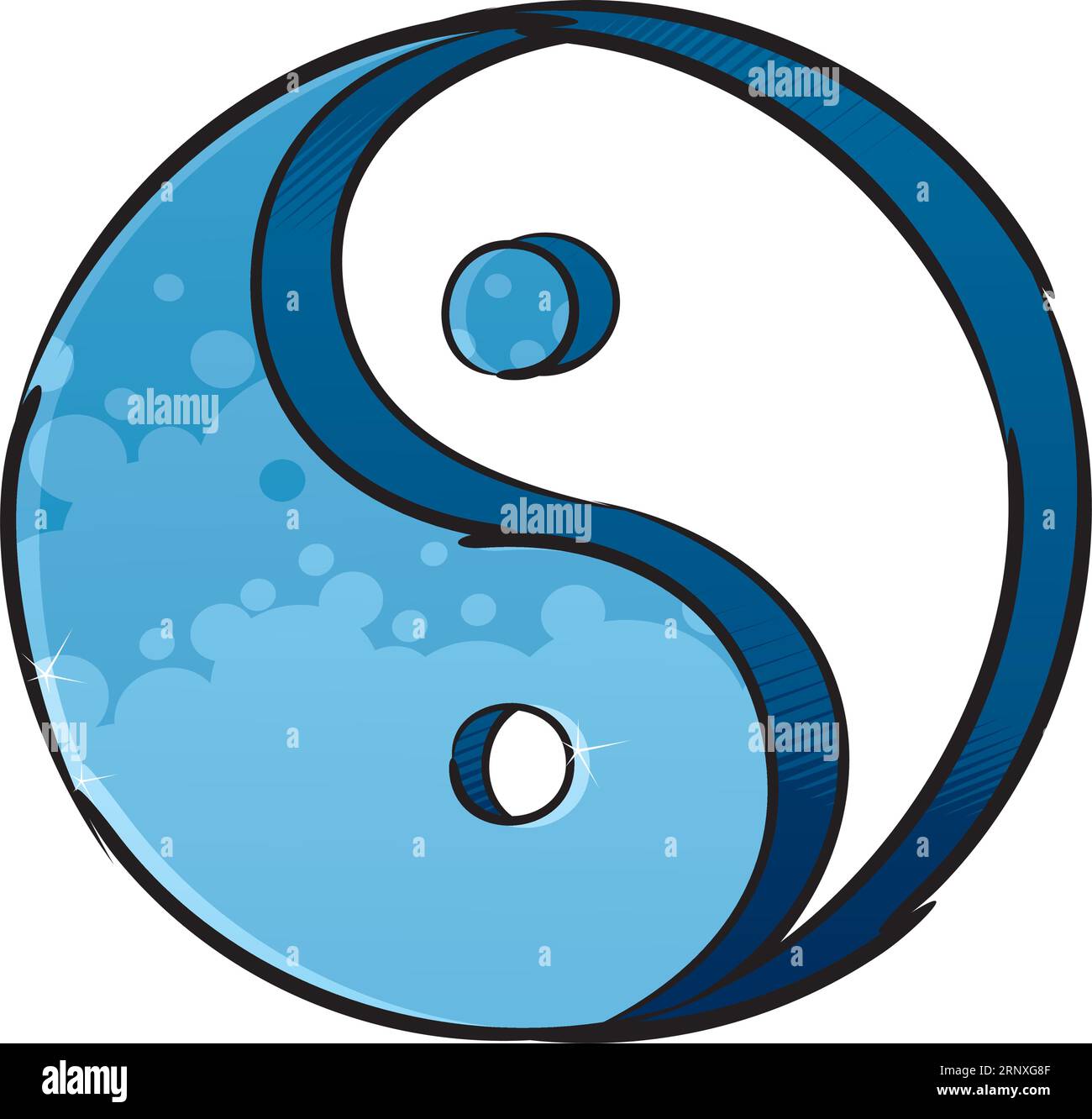 Chinese symbol of harmony created in graffiti style Stock Vector Image ...