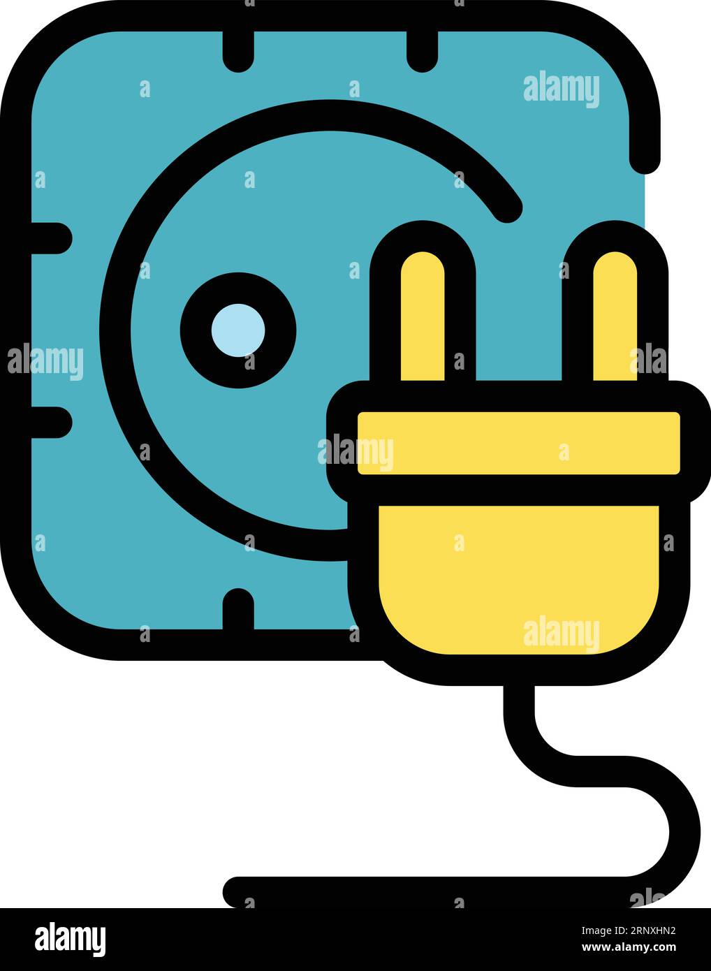 Electric plug icon outline vector. Tile floor construction. Ceramic ...