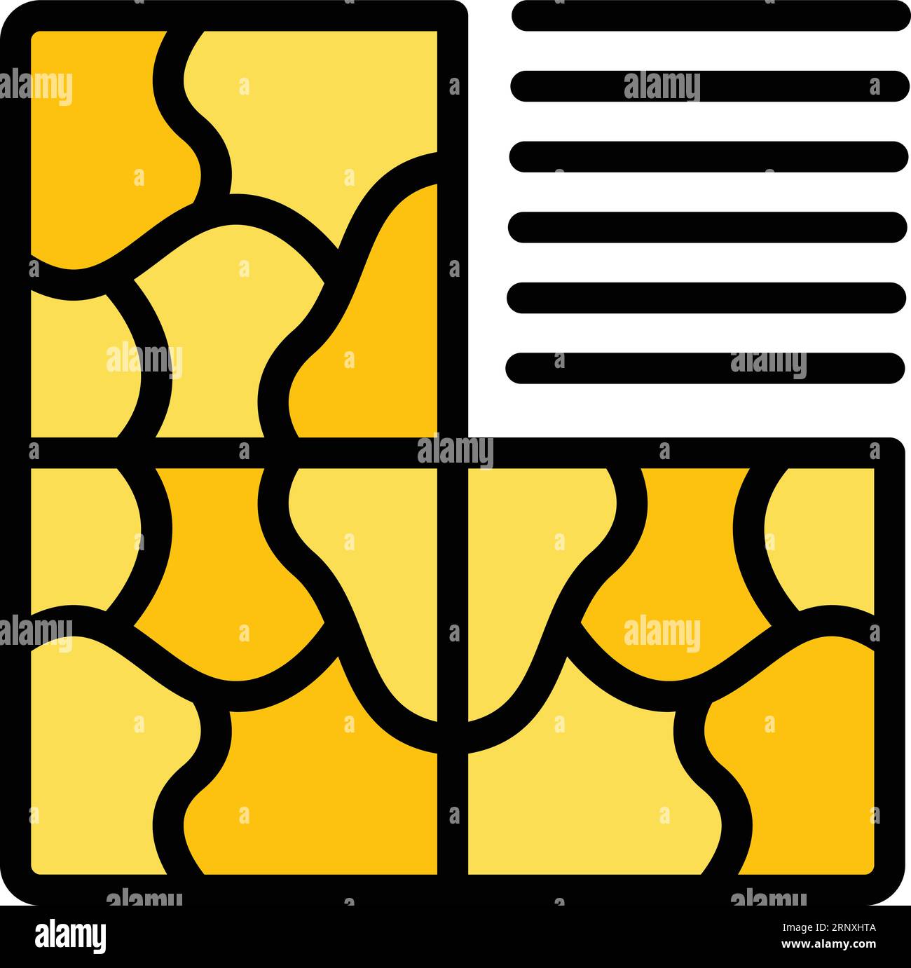 Texture mosaic icon outline vector. Tile floor. Wood home color flat ...