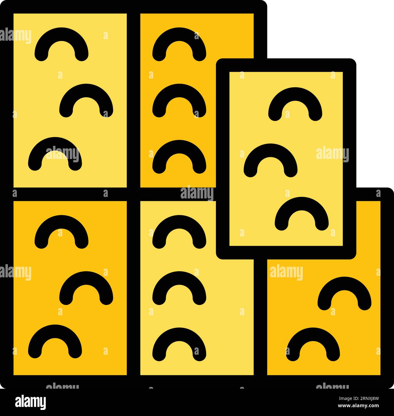 Garden tile icon outline vector. Element surface. Patio ceramic color ...