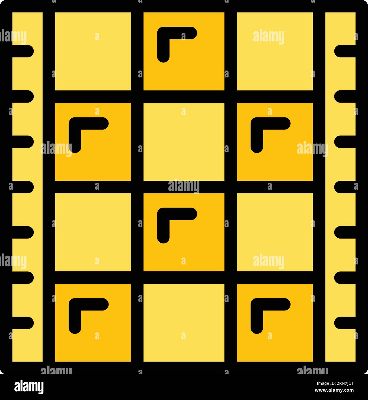 Ceramic tile icon outline vector. Marble surface. Texture material ...