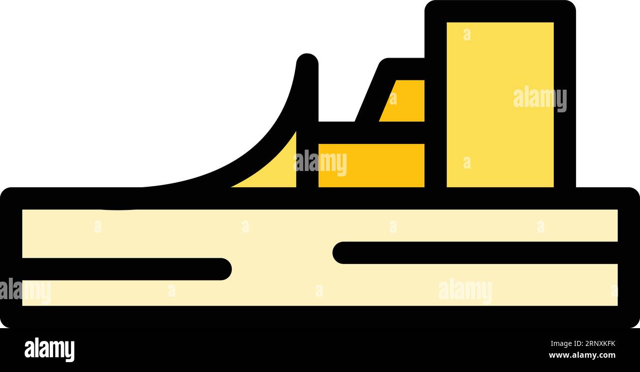 Wood tool icon outline vector. Plant worker. Work factory color flat ...