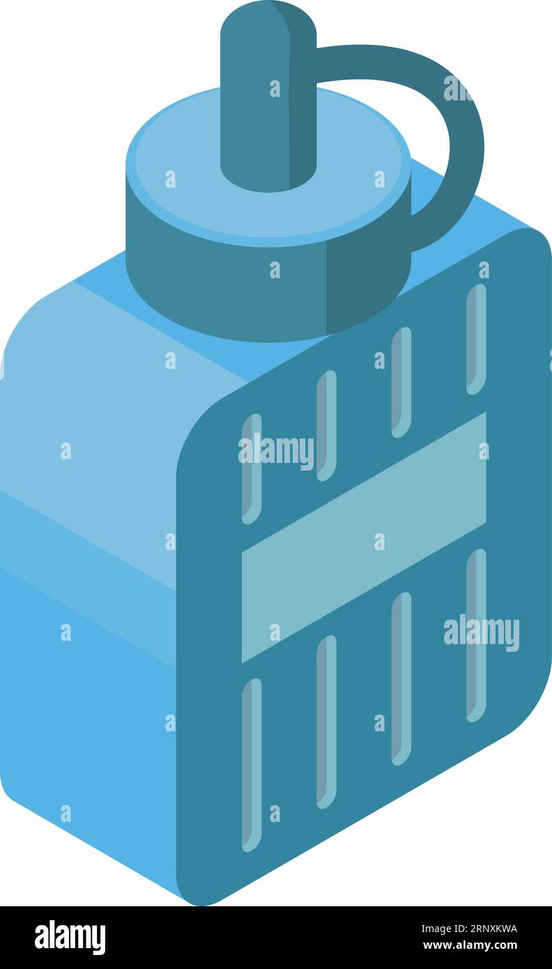 Glue plastic bottle isometric color icon. Repair symbol Stock Vector ...