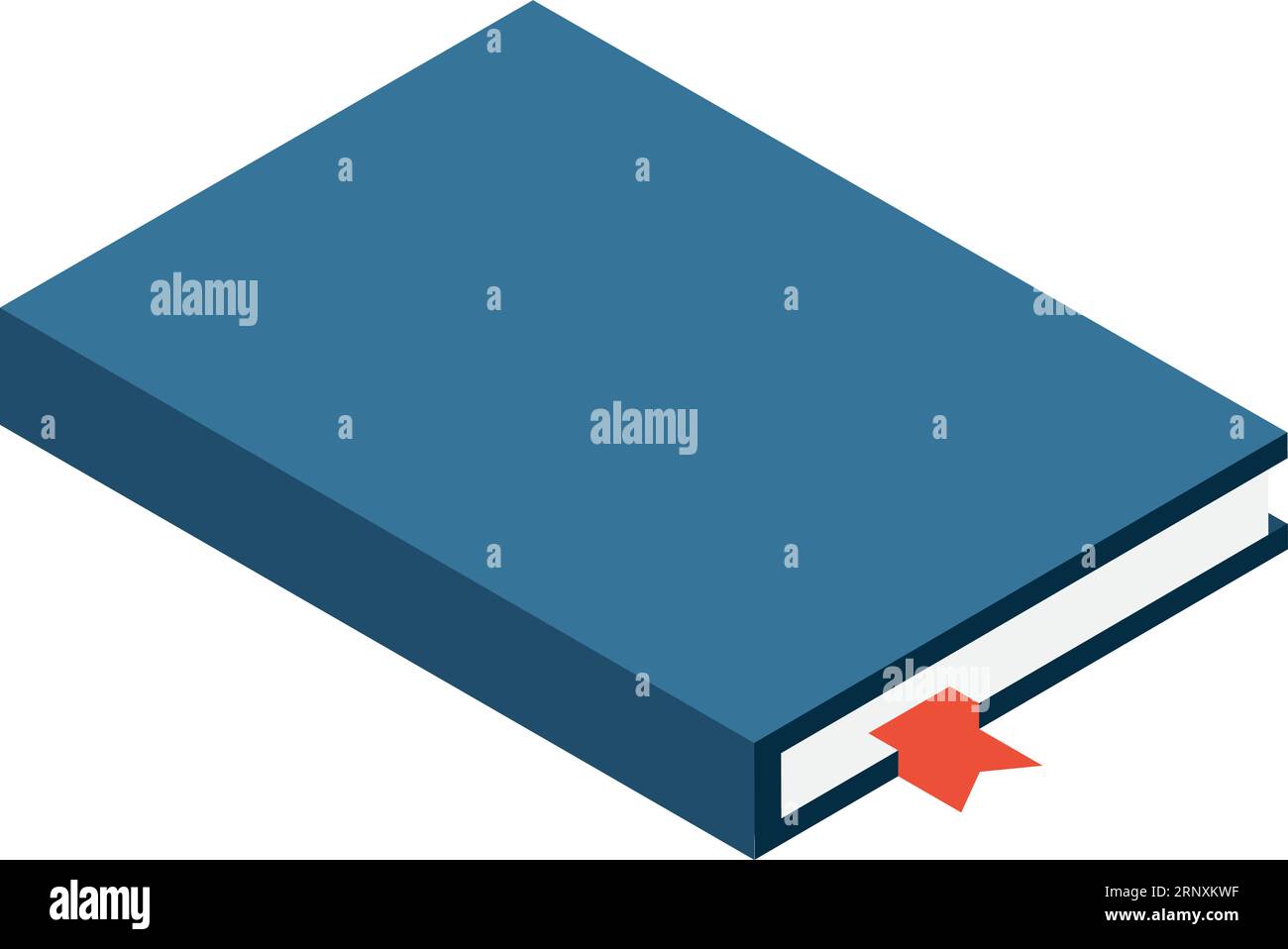 Book blue icon isometric hi-res stock photography and images - Alamy