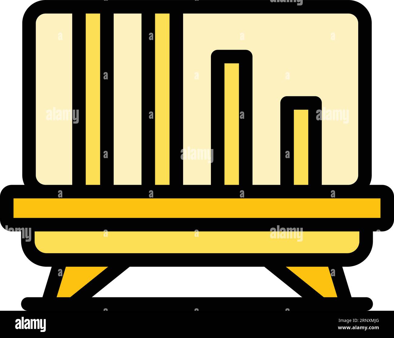 Armchair Sofa Icon Outline Vector Work Maker Factory Process Color Flat Stock Vector Image