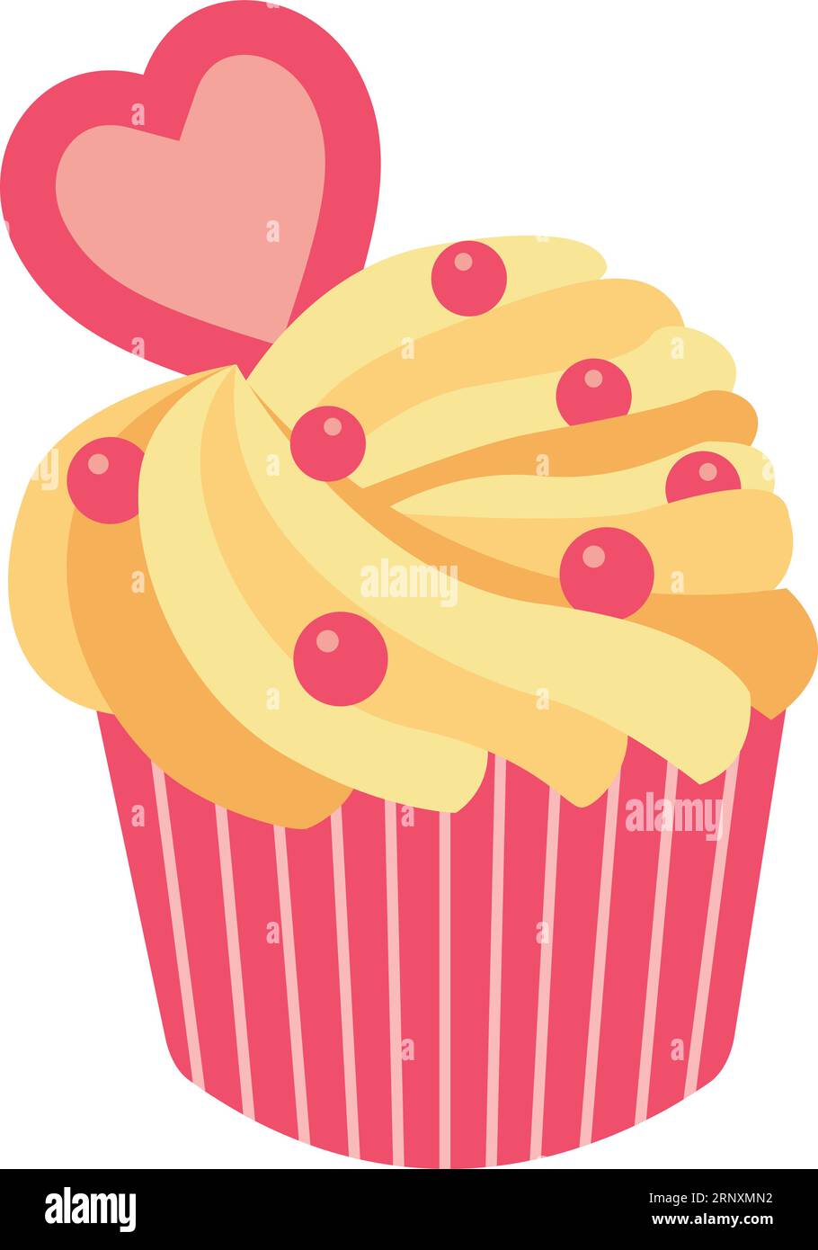 Homemade valentine cake Stock Vector Images - Alamy