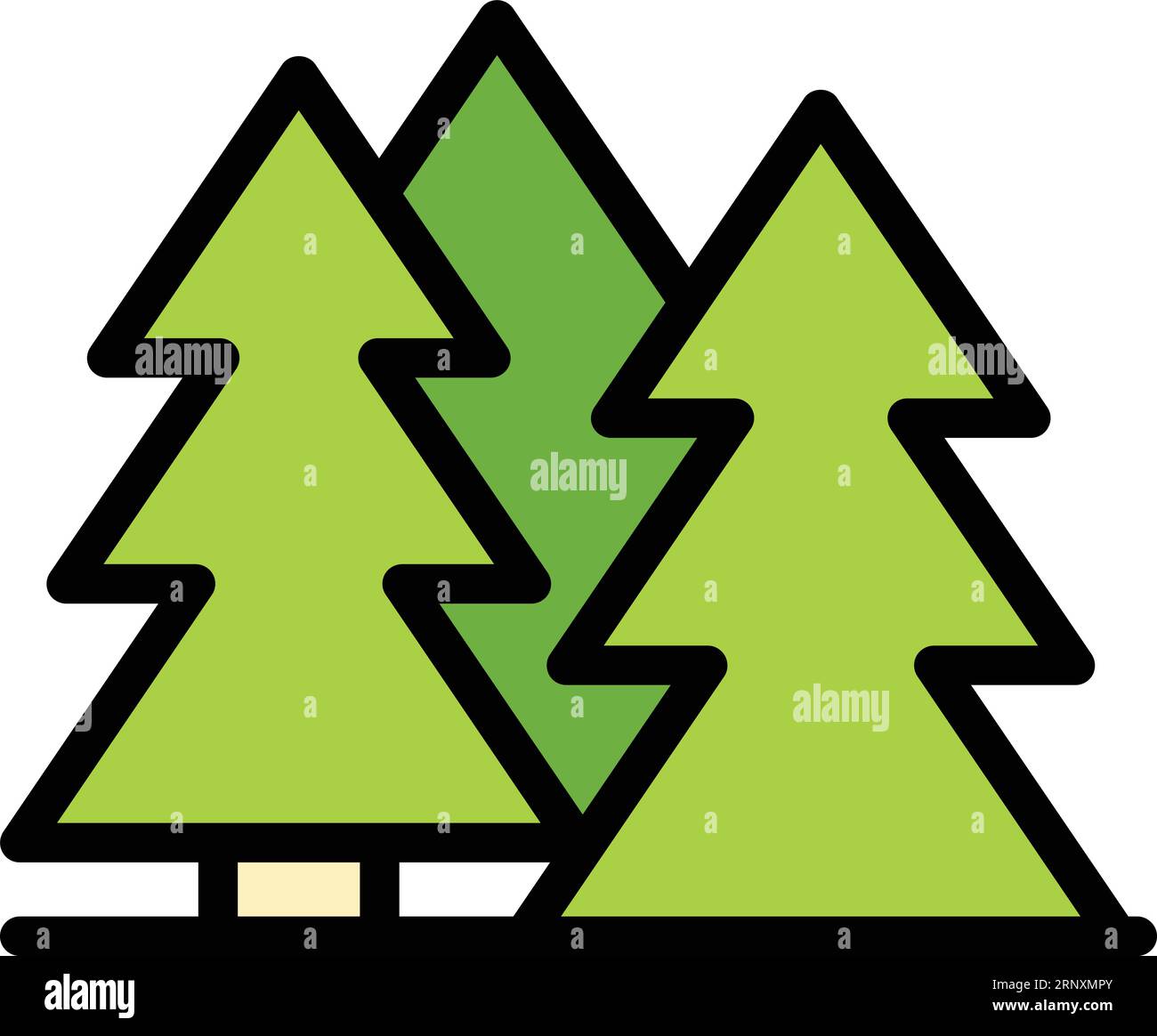 Fir tree forest icon outline vector. Maker work. Furniture production ...