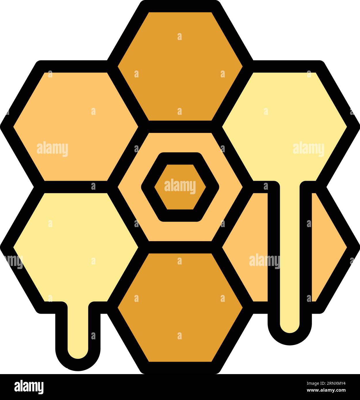 Bee wax icon outline vector. Candle making. Class craft color flat ...