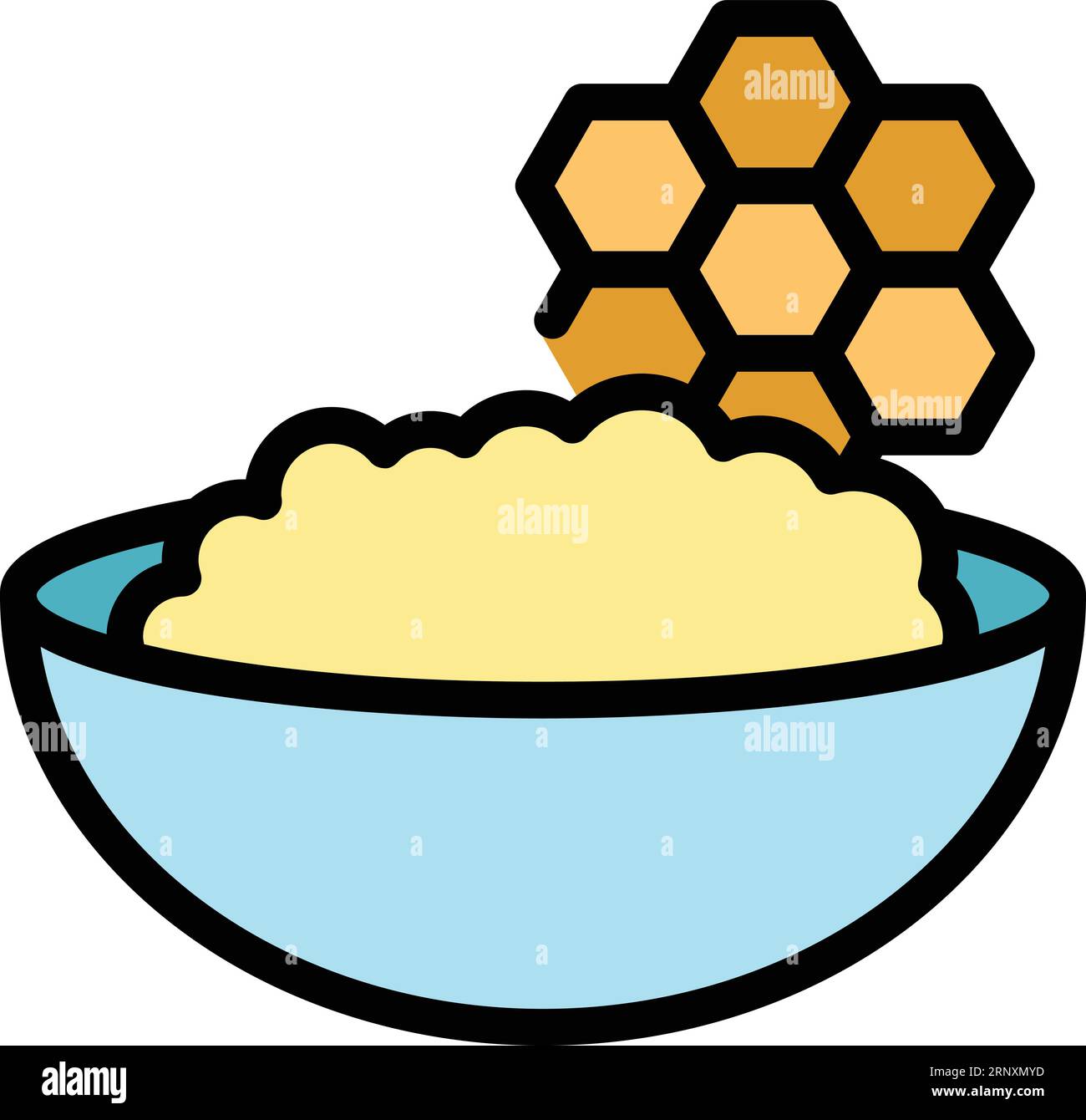 Wax bowl icon outline vector. Candle making. Factory craft color flat ...