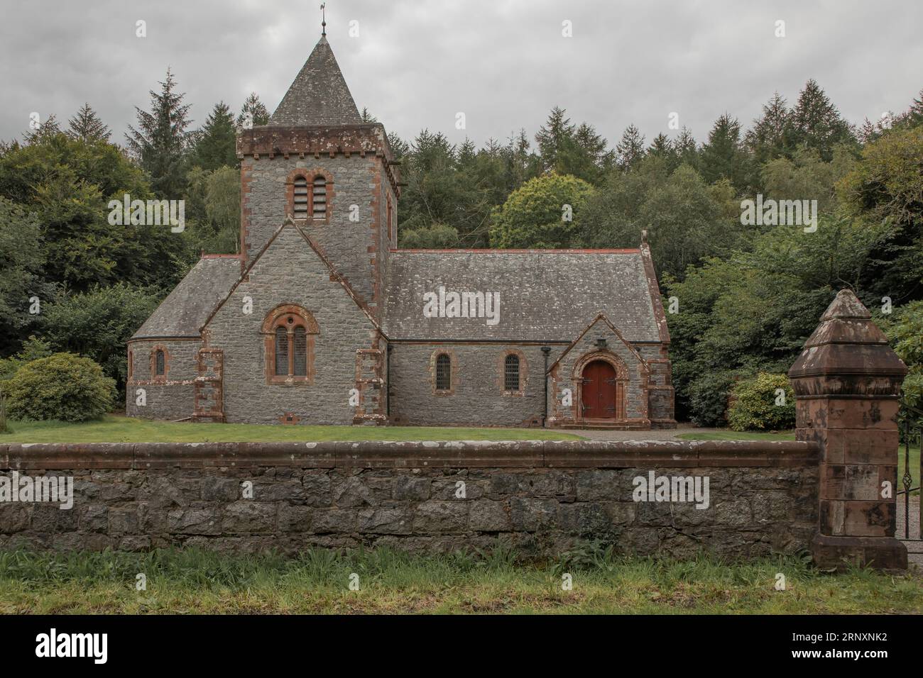 Church tower behind dry hi-res stock photography and images - Alamy
