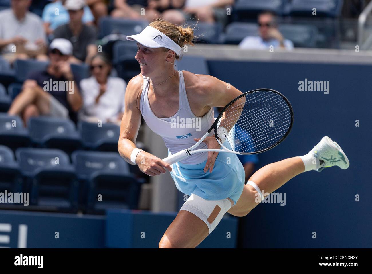 New York, USA. 02nd Sep, 2023. Liudmila Samsonova serves during 3rd ...