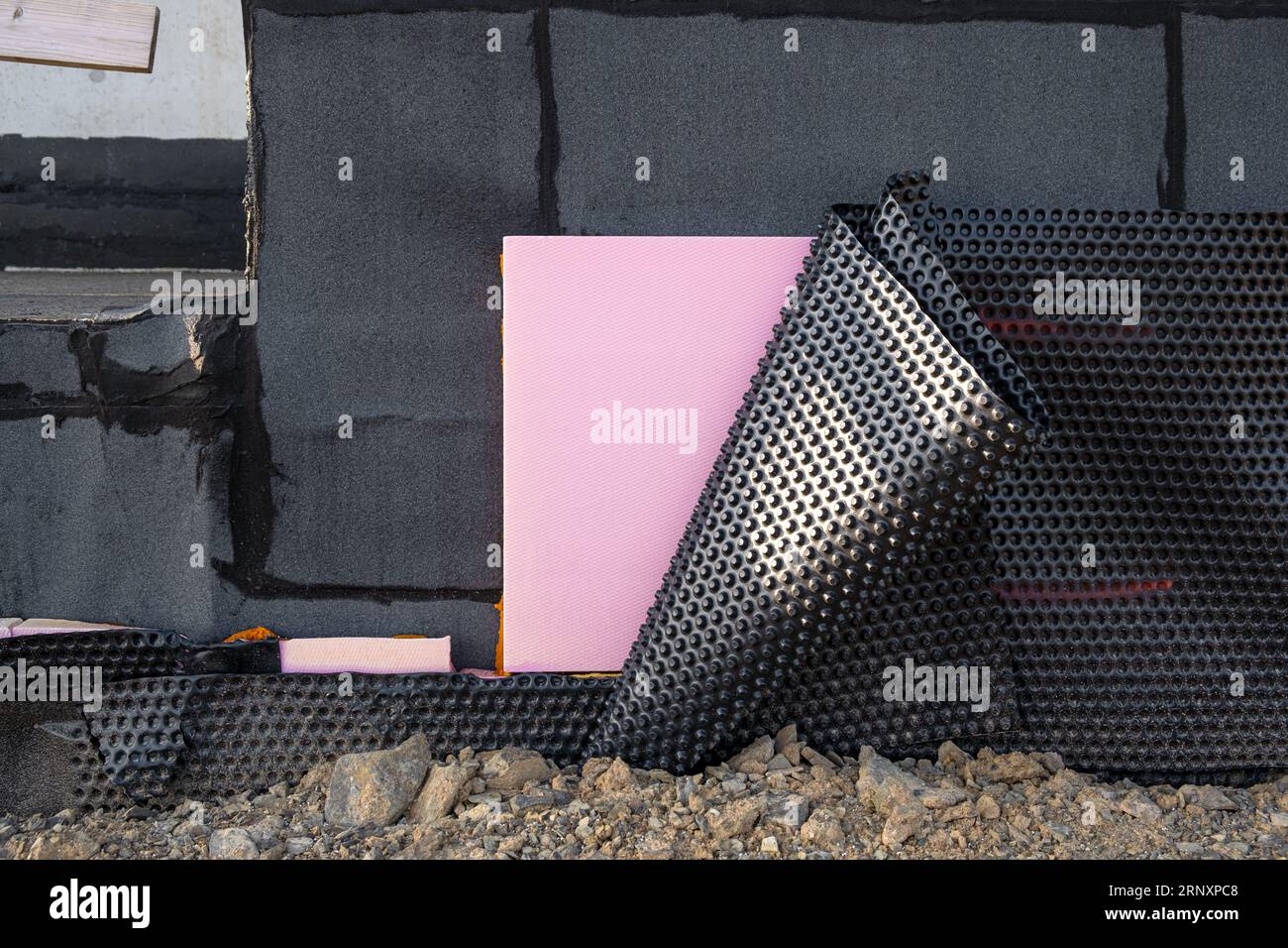 waterproof and ground thermal insulation coatings applied on the ...