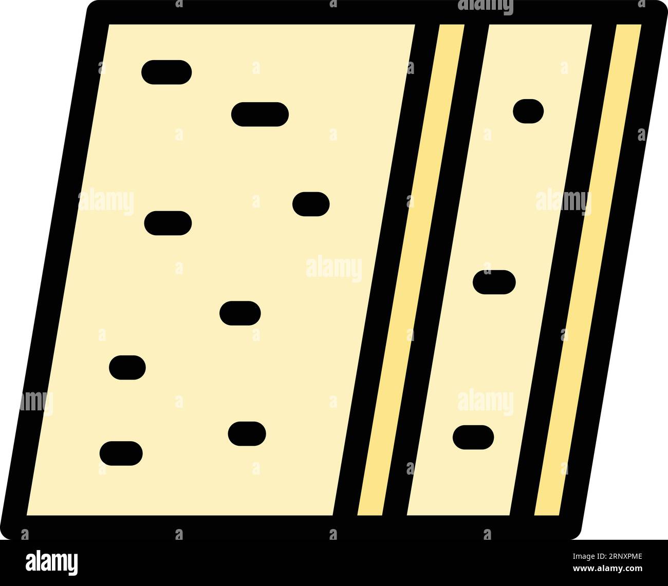 Layer roof icon outline vector. House repair. Sheet metal color flat ...