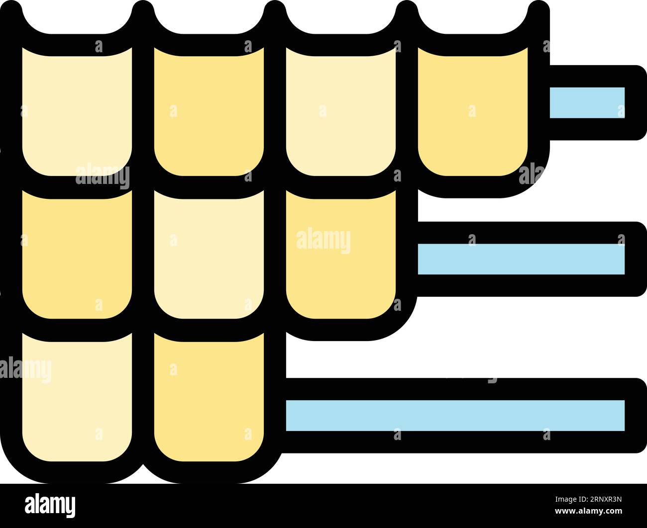Install the roof icon outline vector. Renovation repair. Top fixing ...