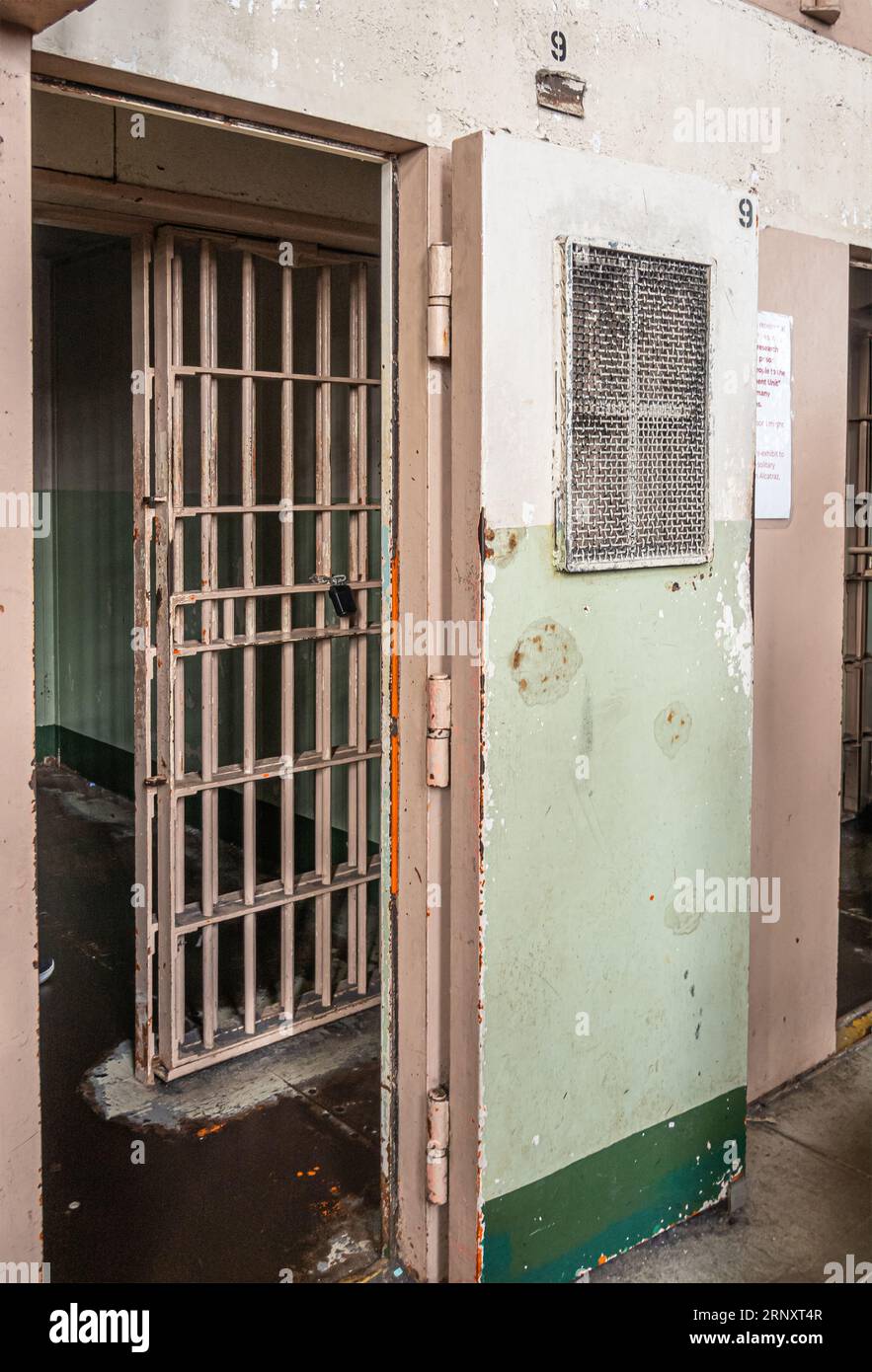 San Francisco, CA, USA - July 12, 2023: Inside historic Alcatraz prison ...