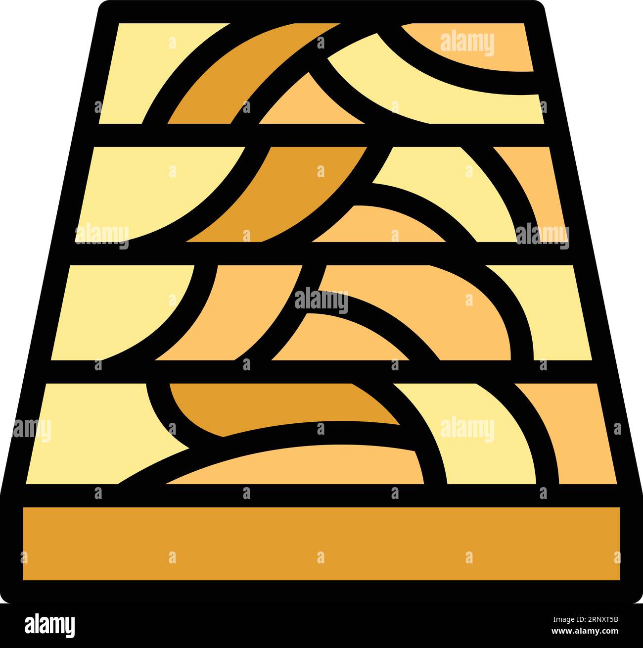 Worker floor icon outline vector. Wood tile. Home texture color flat ...