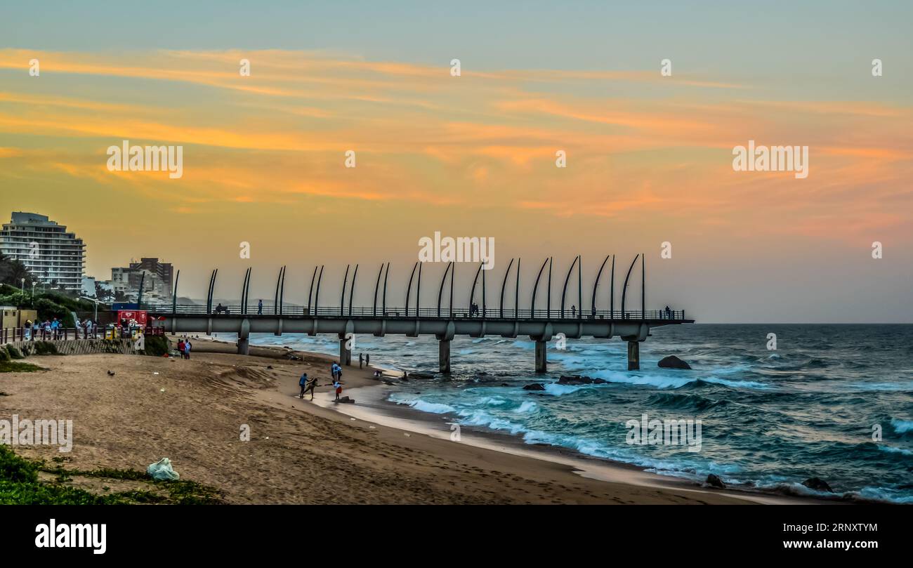 Umhlanga Promenade Pier a whalebone made pier in Kwazulu Natal Durban ...