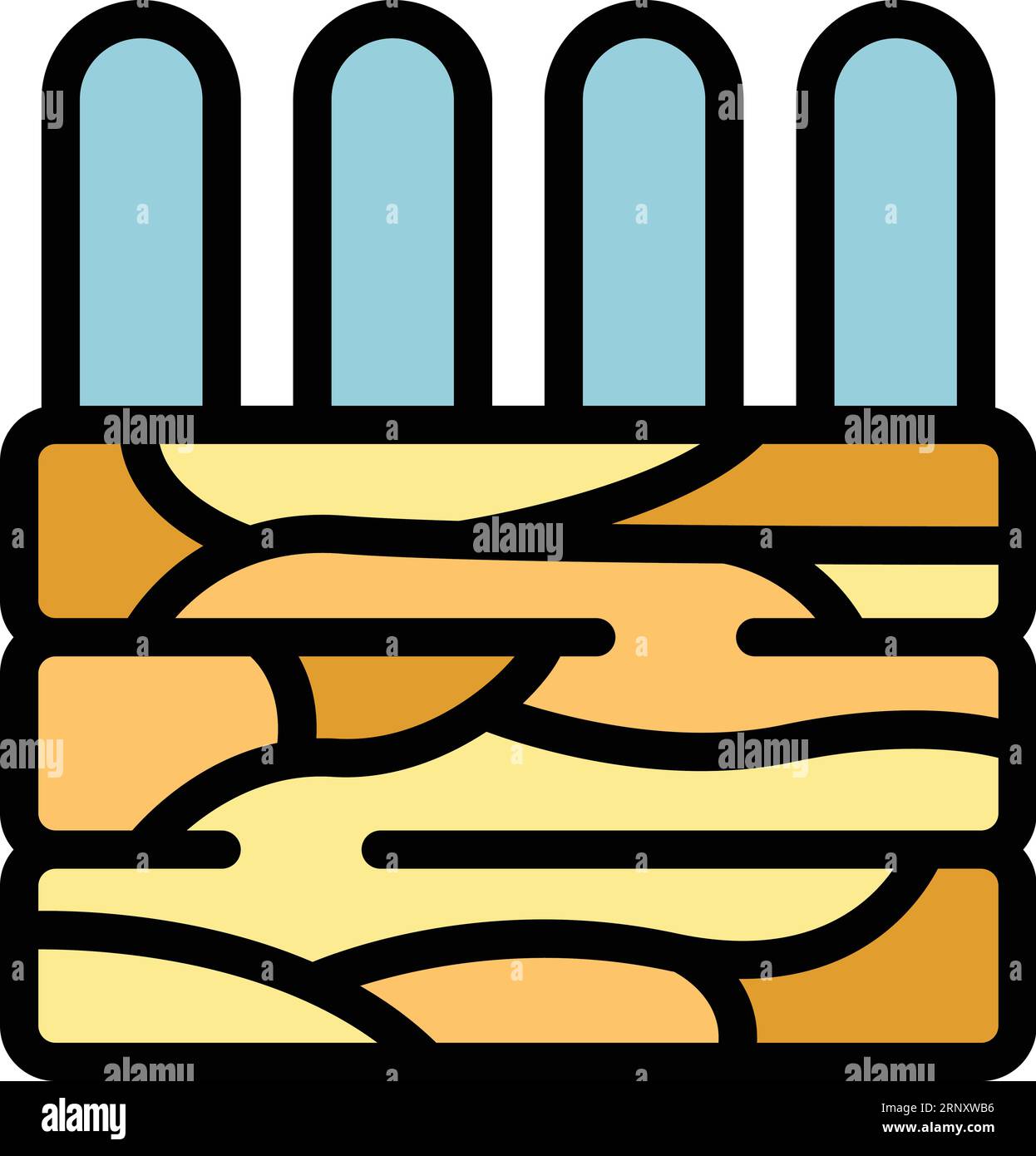 Decor wall icon outline vector. Home installation. Floor tile color ...