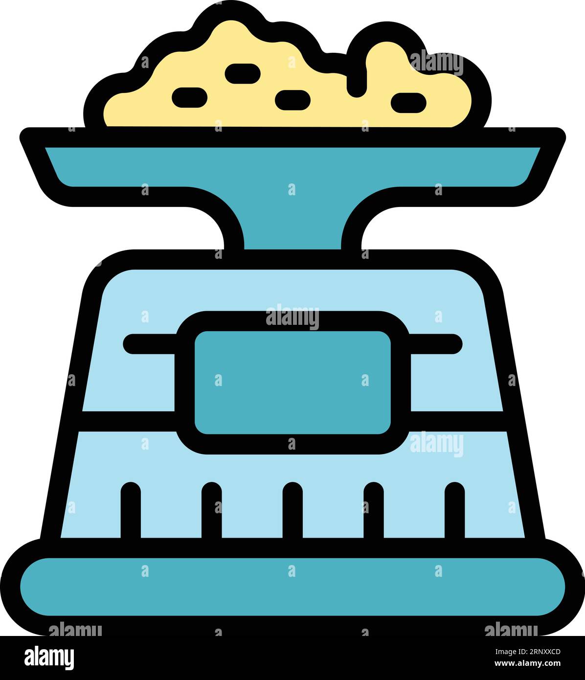 Gold scales icon outline vector. Mine game. Golden ore color flat Stock ...