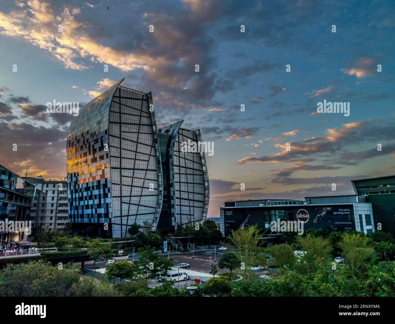 Johannesburg, South Africa - Jan 1 2020 : HDR photo of Sandton offices ...