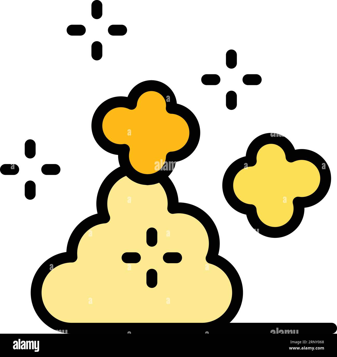 Gold stone icon outline vector. Mine game. Cart miner color flat Stock ...