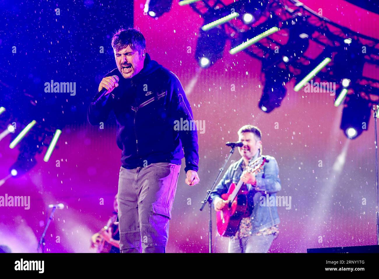 The duo Estopa performs during the Coca Cola Music Experience 2023 ...