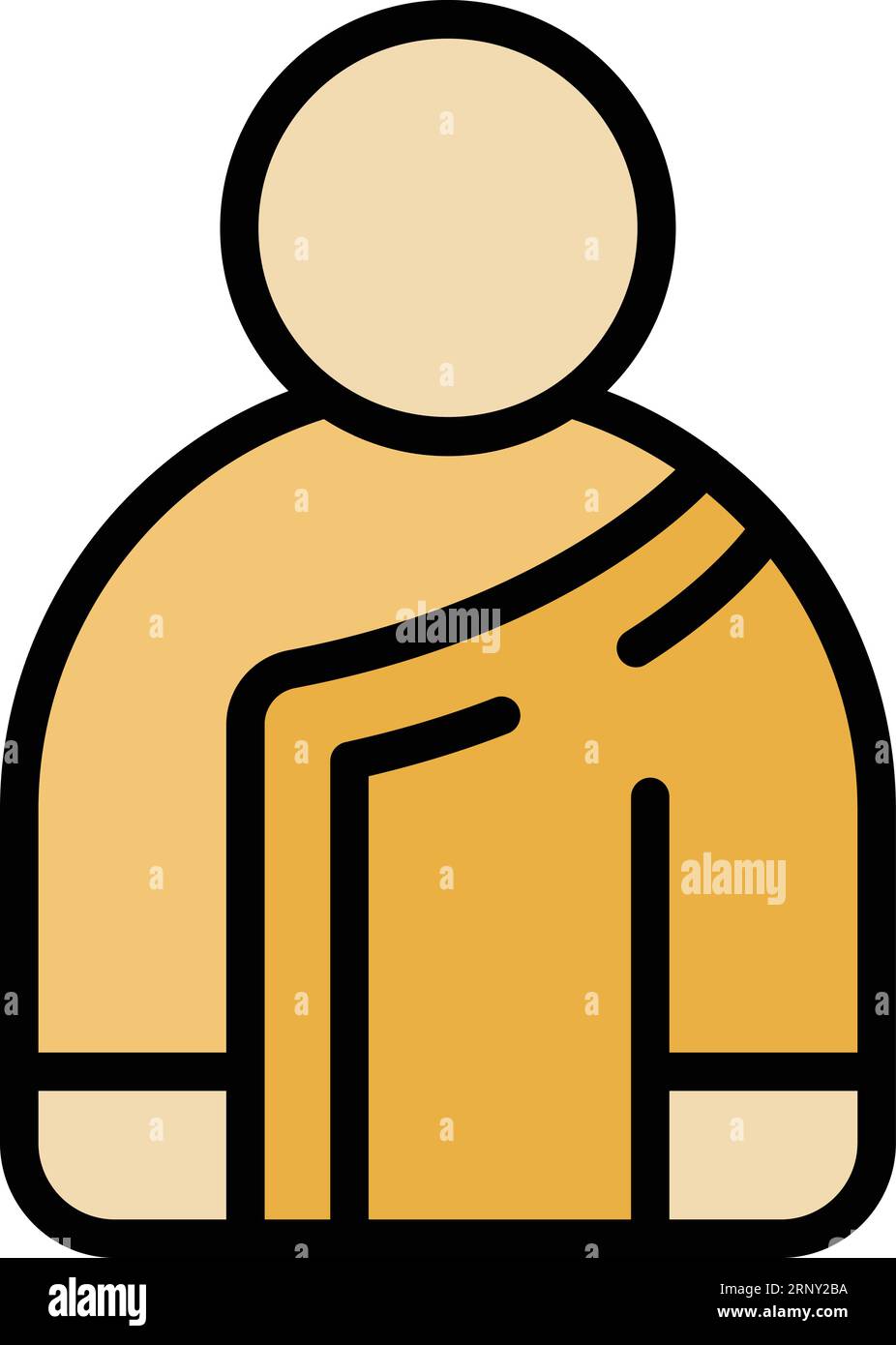 Myanmar Man Icon Outline Vector Culture Day People National Color
