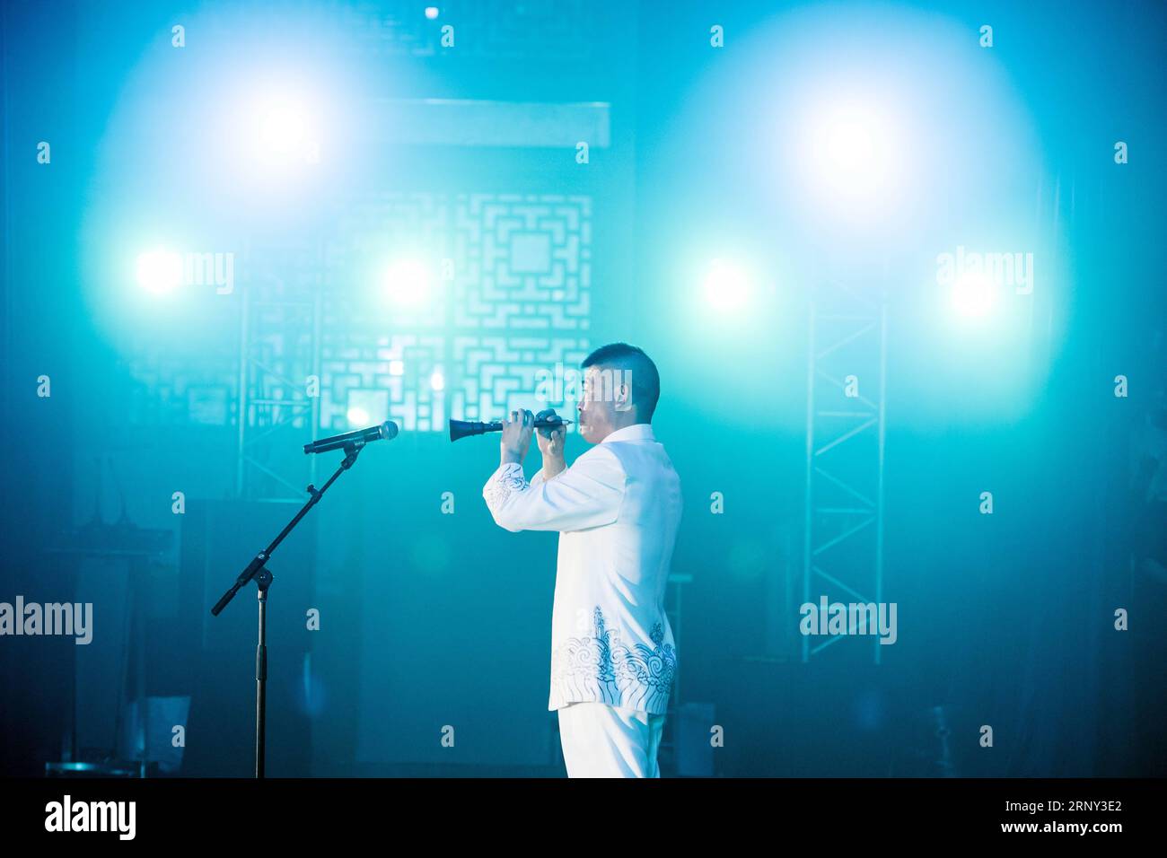 (180224) -- KUALA LUMPUR, Feb. 24, 2018 -- Hu Haikuan performs Suona ...