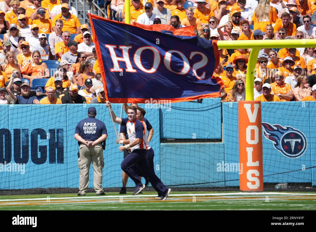 September 2, 2023: Virginia Cavaliers spirit squad after a score during ...