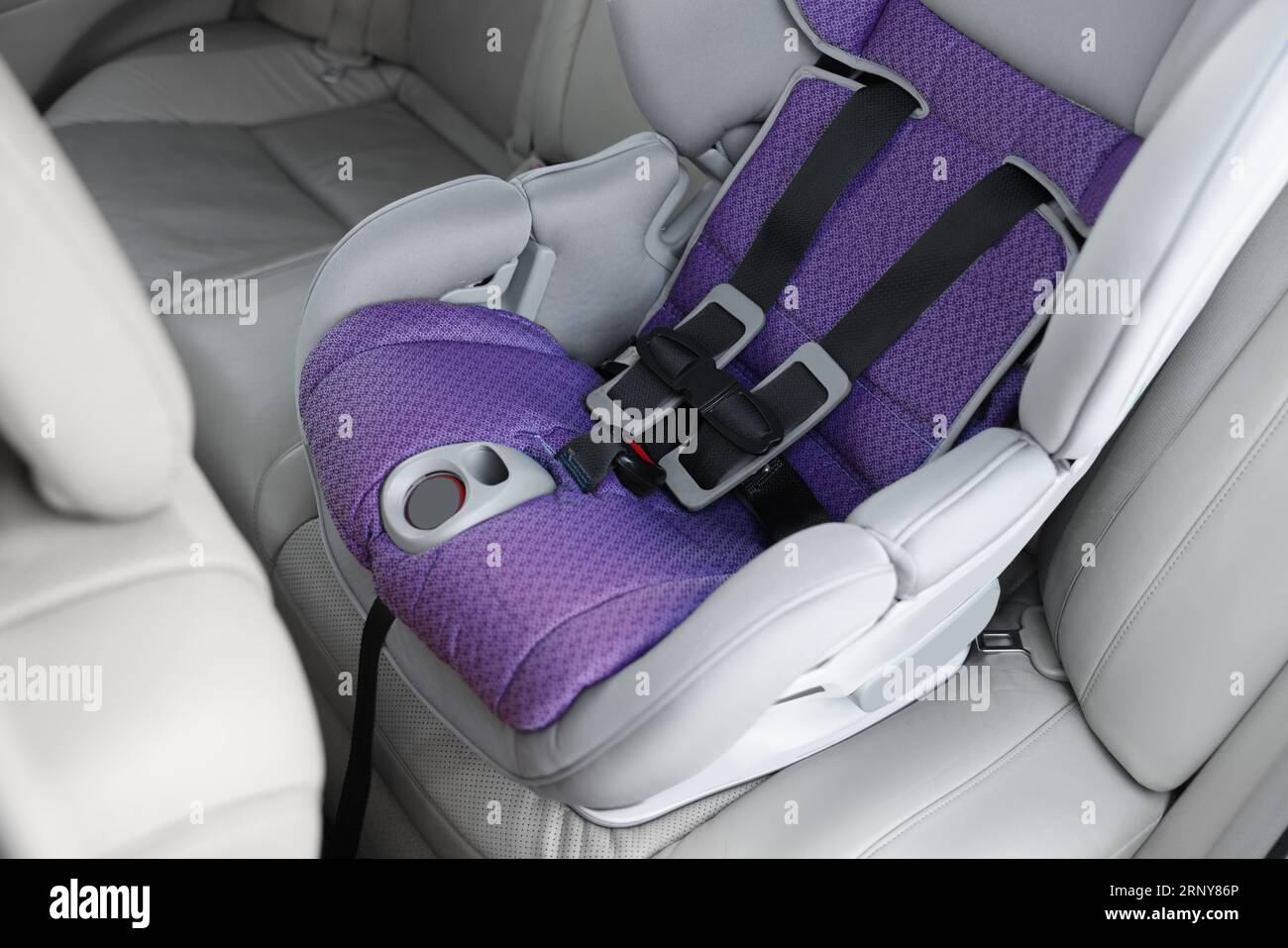 Empty modern child safety seat inside car Stock Photo - Alamy