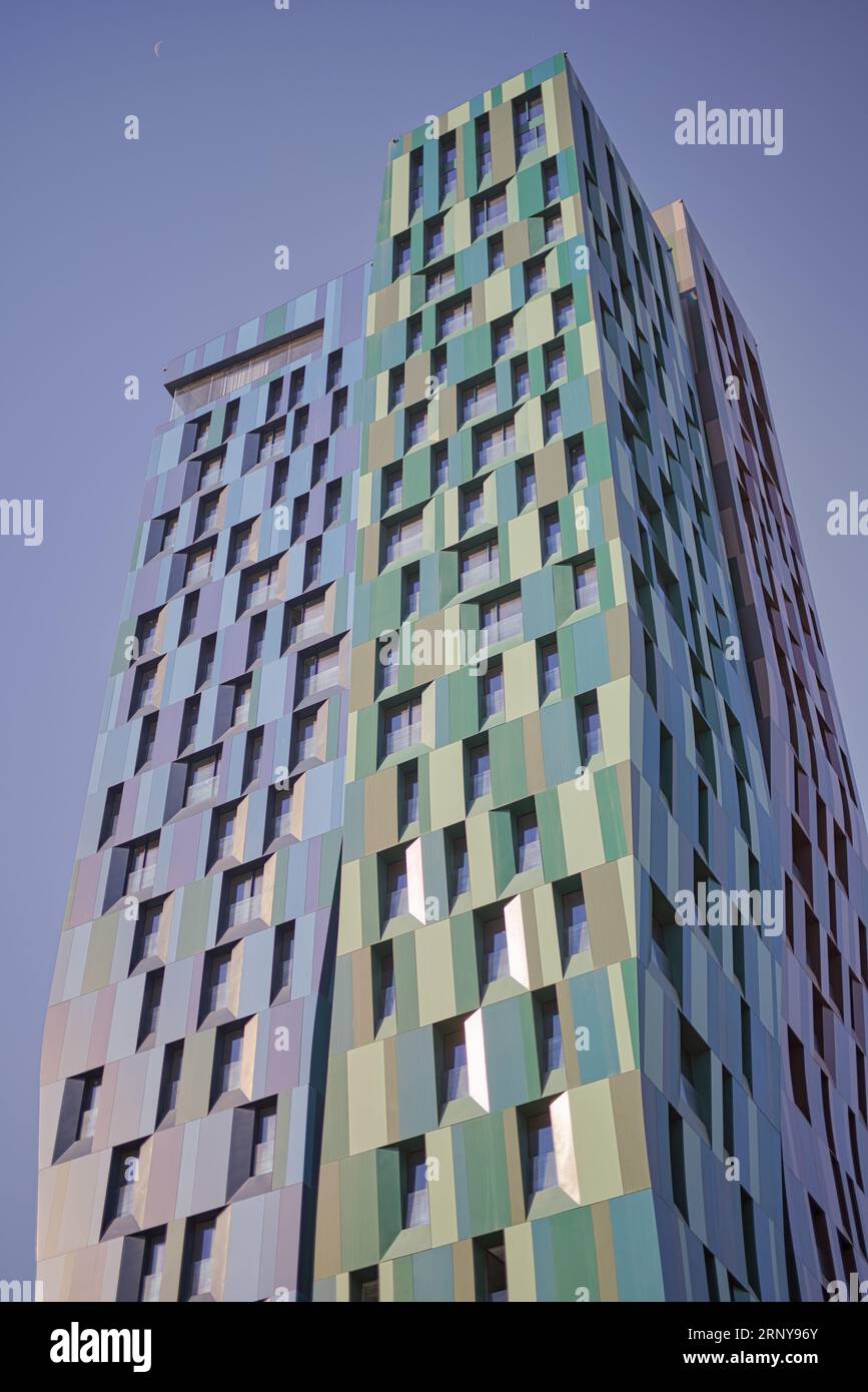 Modern Forever Green Tower in Tirana Stock Photo - Alamy