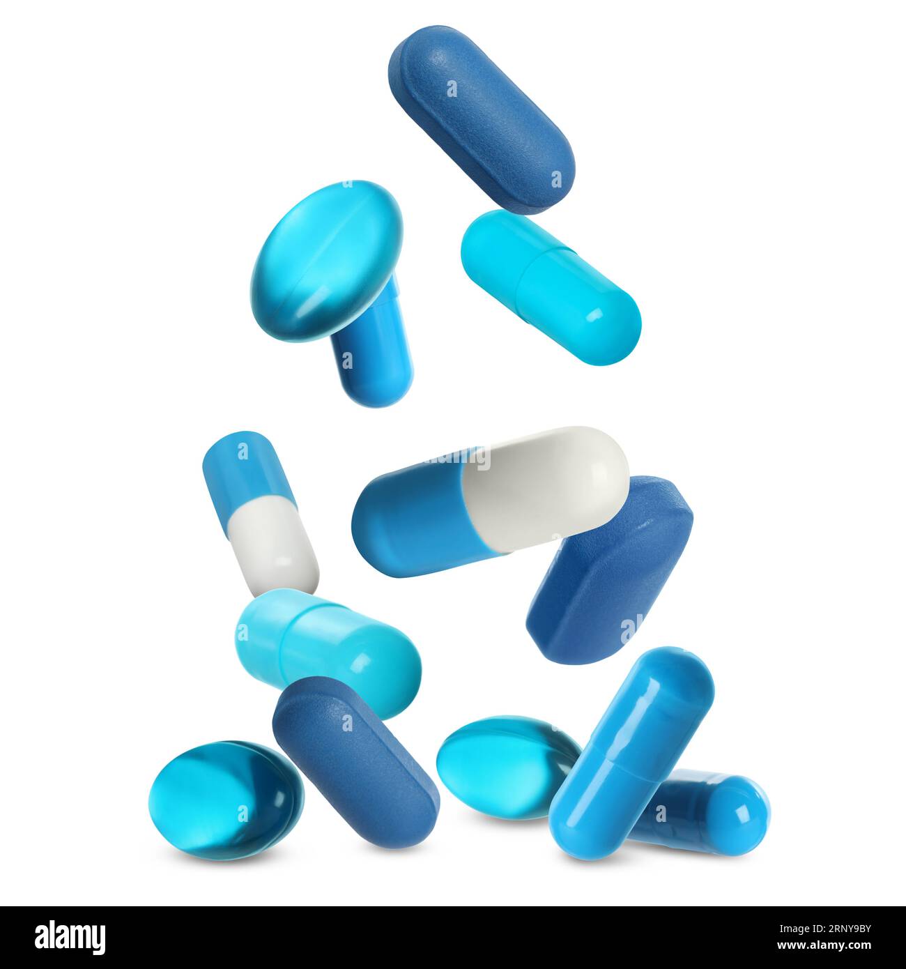 Falling pills Cut Out Stock Images & Pictures - Alamy