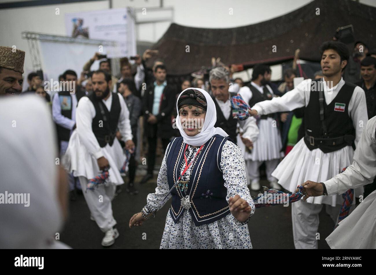 (180307) -- TEHRAN, March 7, 2018 -- Iranian villagers wearing local ...