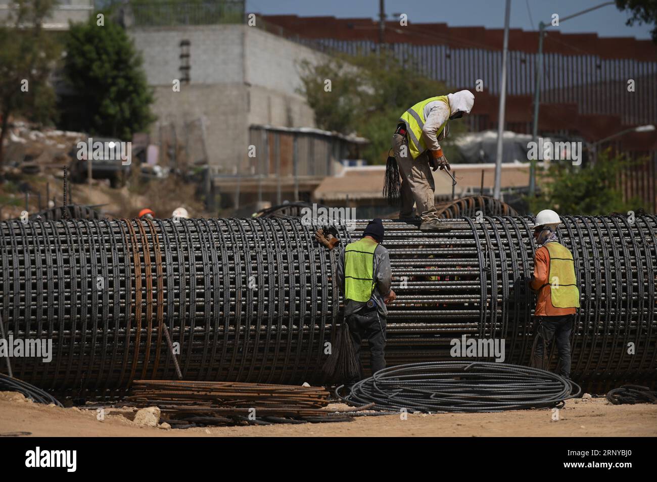 Tijuana, Baja California, Mexico. 1st Sep, 2023. The construction of ...