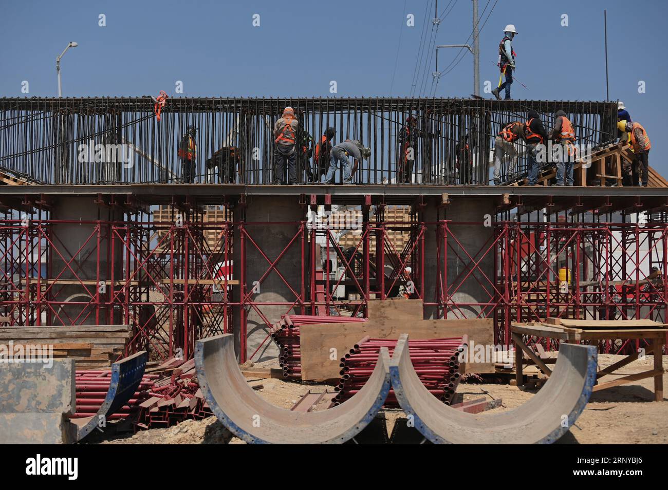 Tijuana, Baja California, Mexico. 1st Sep, 2023. The construction of ...
