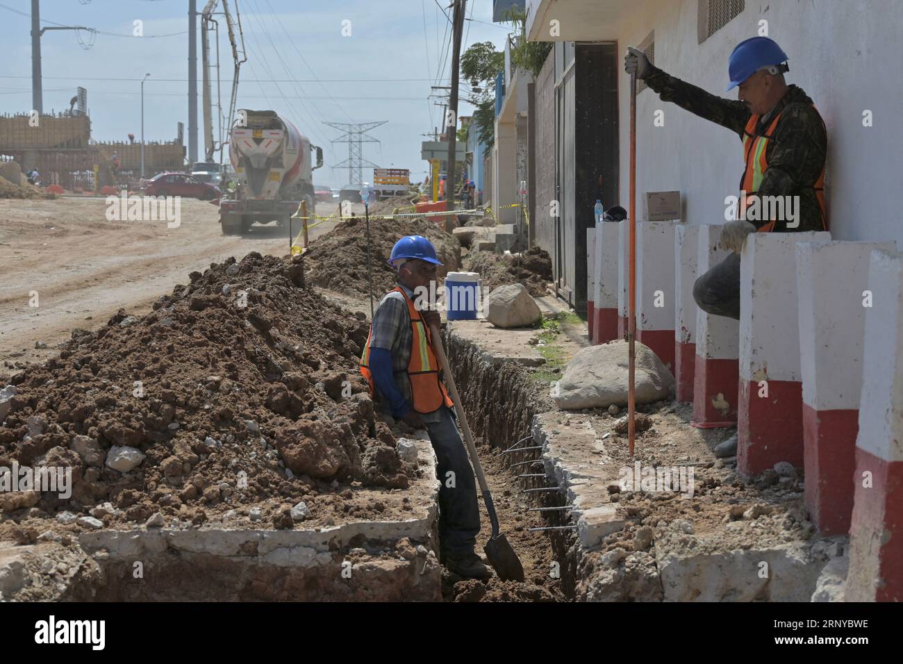 Tijuana, Baja California, Mexico. 1st Sep, 2023. The construction of ...