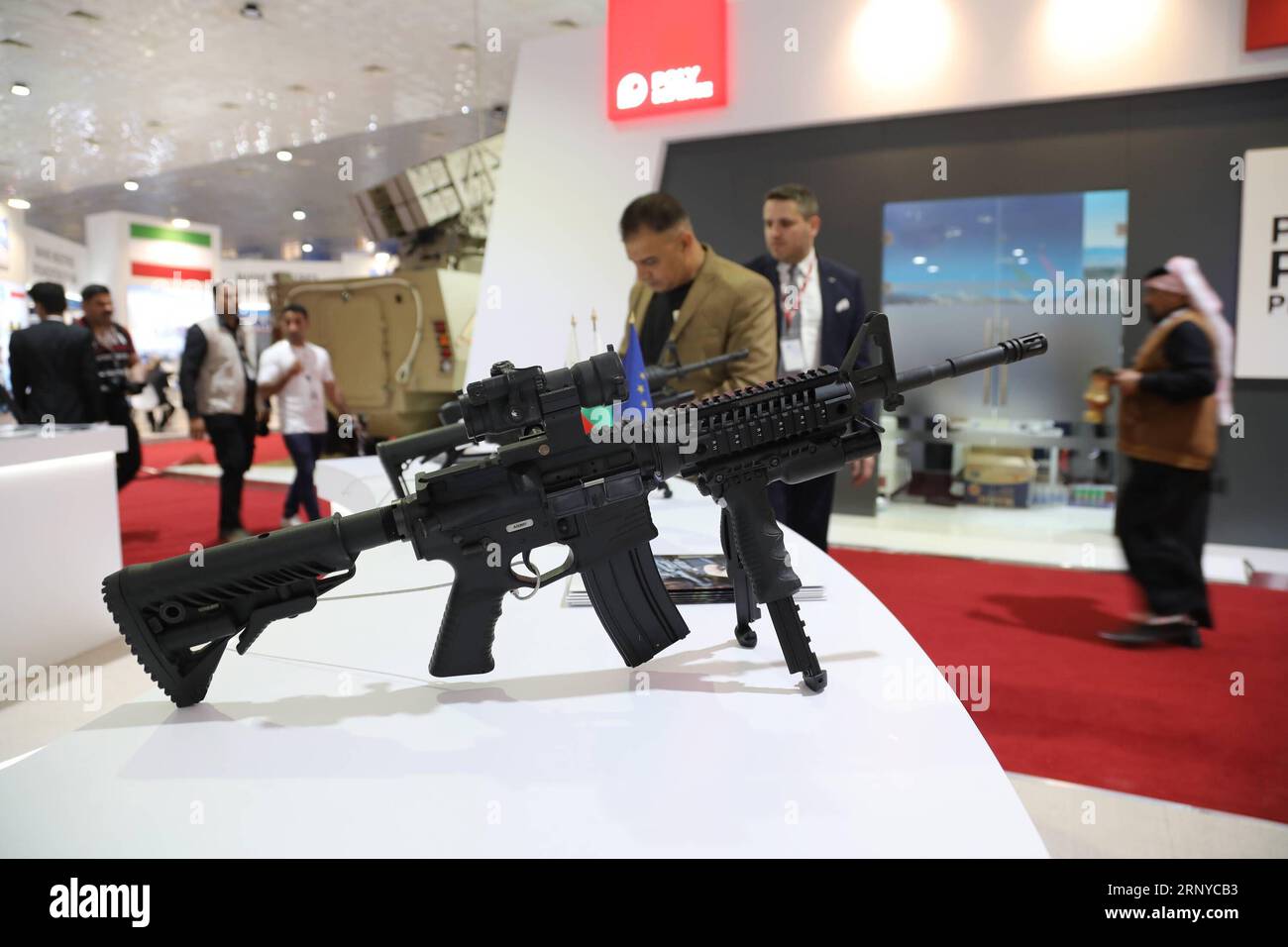 (180311) -- BAGHDAD, March 11, 2018 -- A rifle is seen during the sixth ...