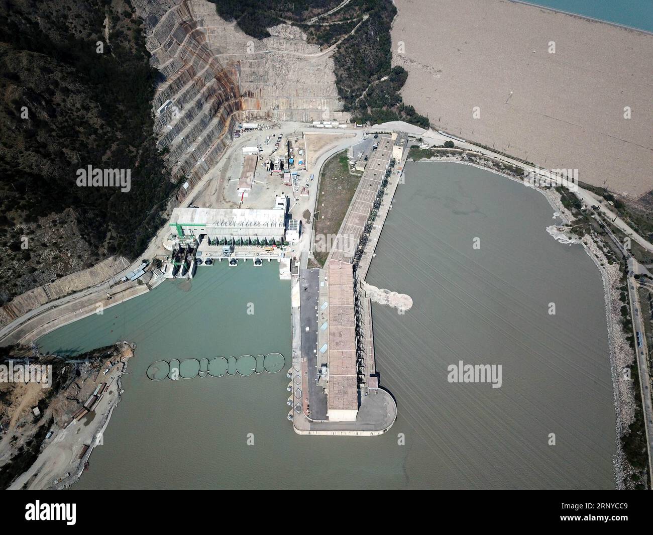 (180310) -- TARBELA (PAKISTAN), March 10, 2018 -- Arial photo taken on ...