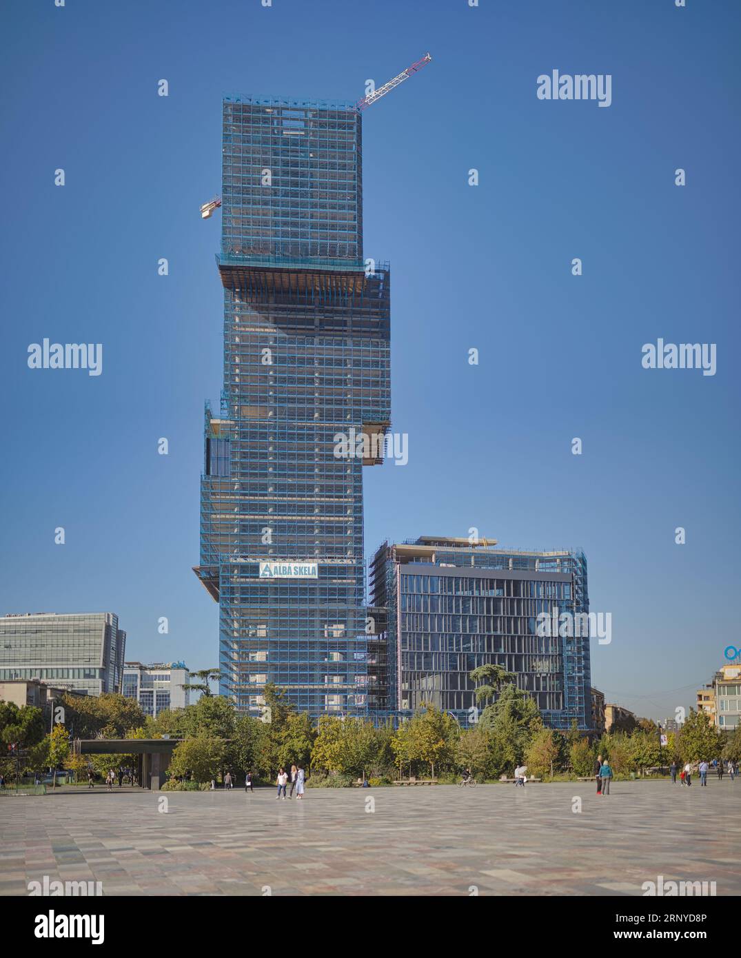 Eyes of Tirana: Modern Landmark from Skenderbeg Square Stock Photo - Alamy