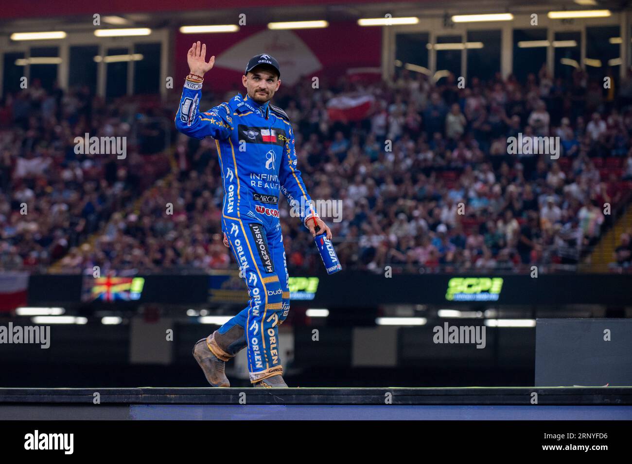 Bartosz Zmarzlik of Poland #95 during the 2023 FIM Speedway Grand Prix of Great Britain at ...