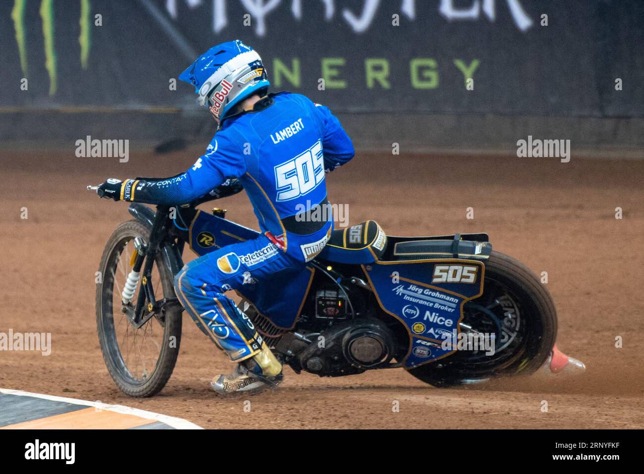 Robert Lambert of Great Britain #505 in Heat 13 during the 2023 FIM ...