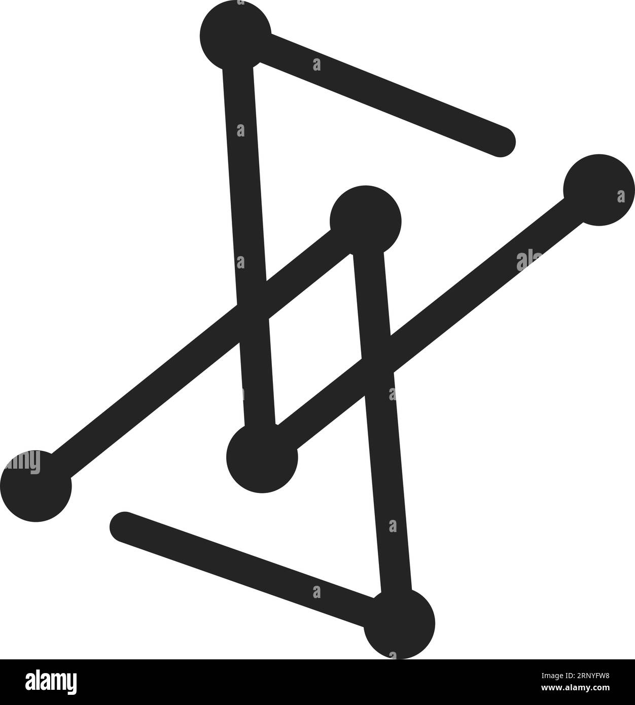 Network logo template Isolated. Brand Identity. Icon Abstract Vector ...