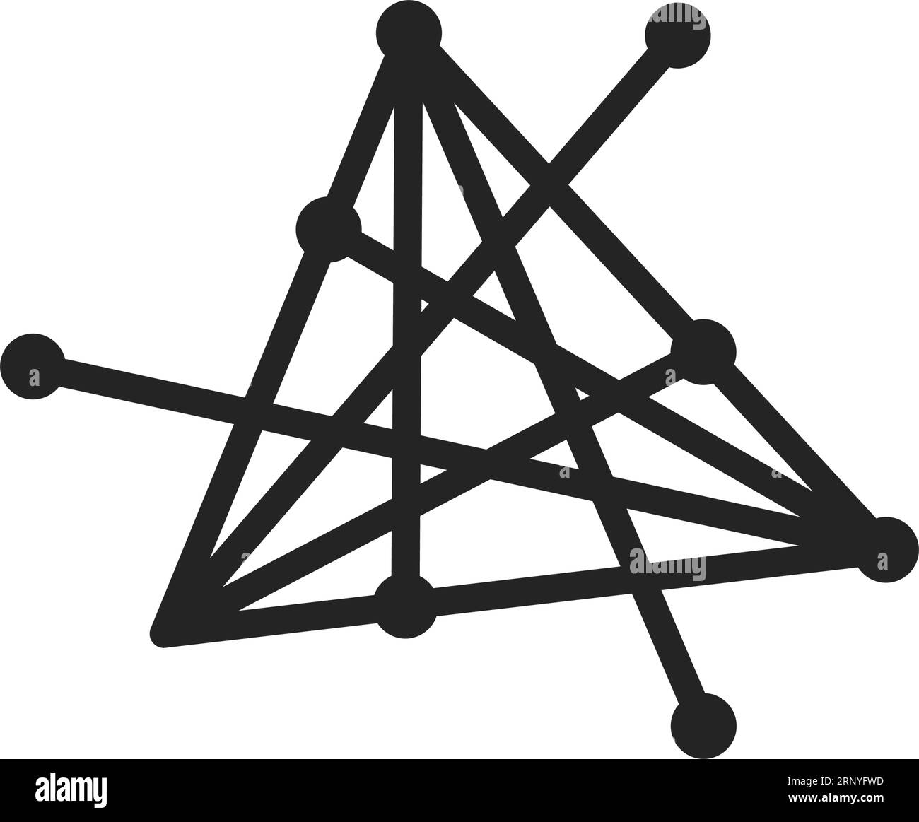 Network logo template Isolated. Brand Identity. Icon Abstract Vector ...