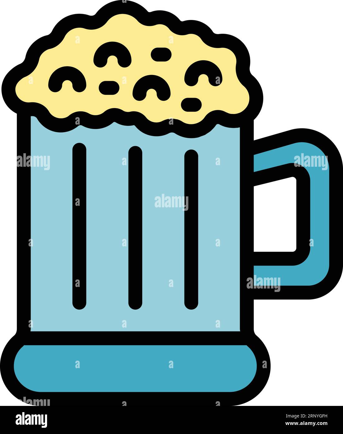Beer mug icon outline vector. Munich skyline. Germany building color ...