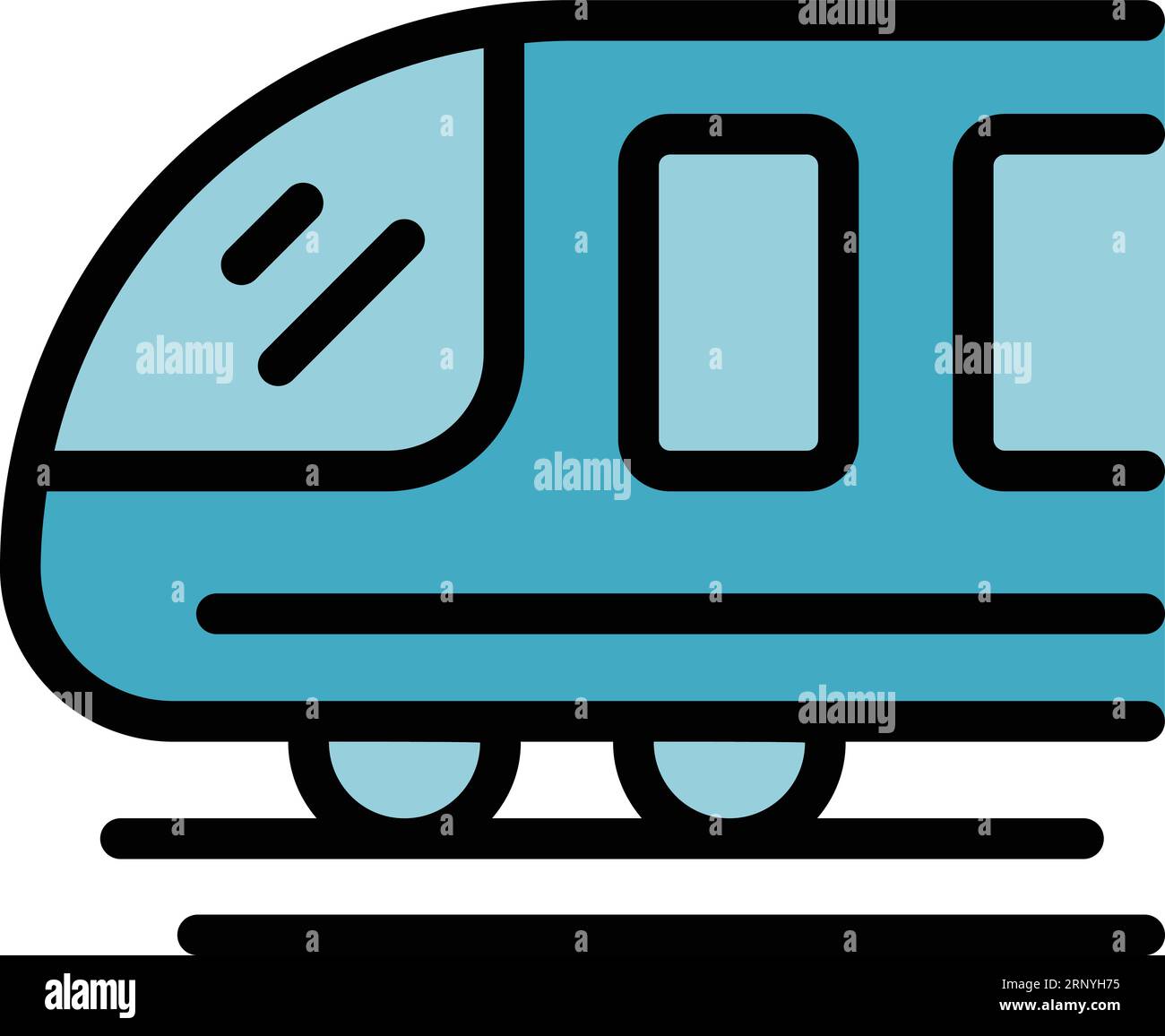 German train icon outline vector. Bavarian pretzel. Landmark festival ...