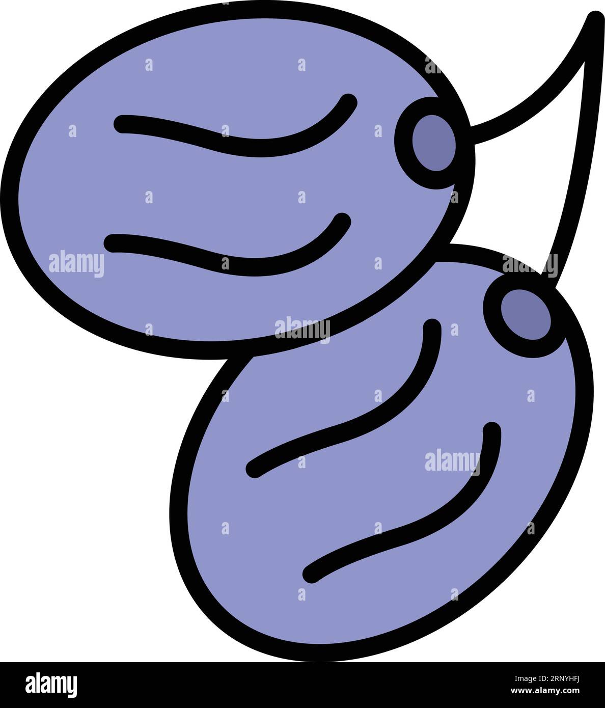 Date fruit icon outline vector. Palm food. Sweet dry color flat Stock ...