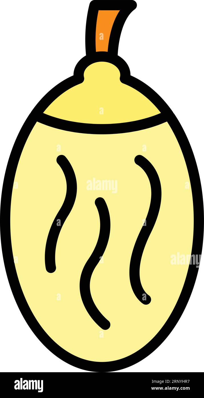 Natural seed icon outline vector. Date fruit. Sweet dry color flat ...