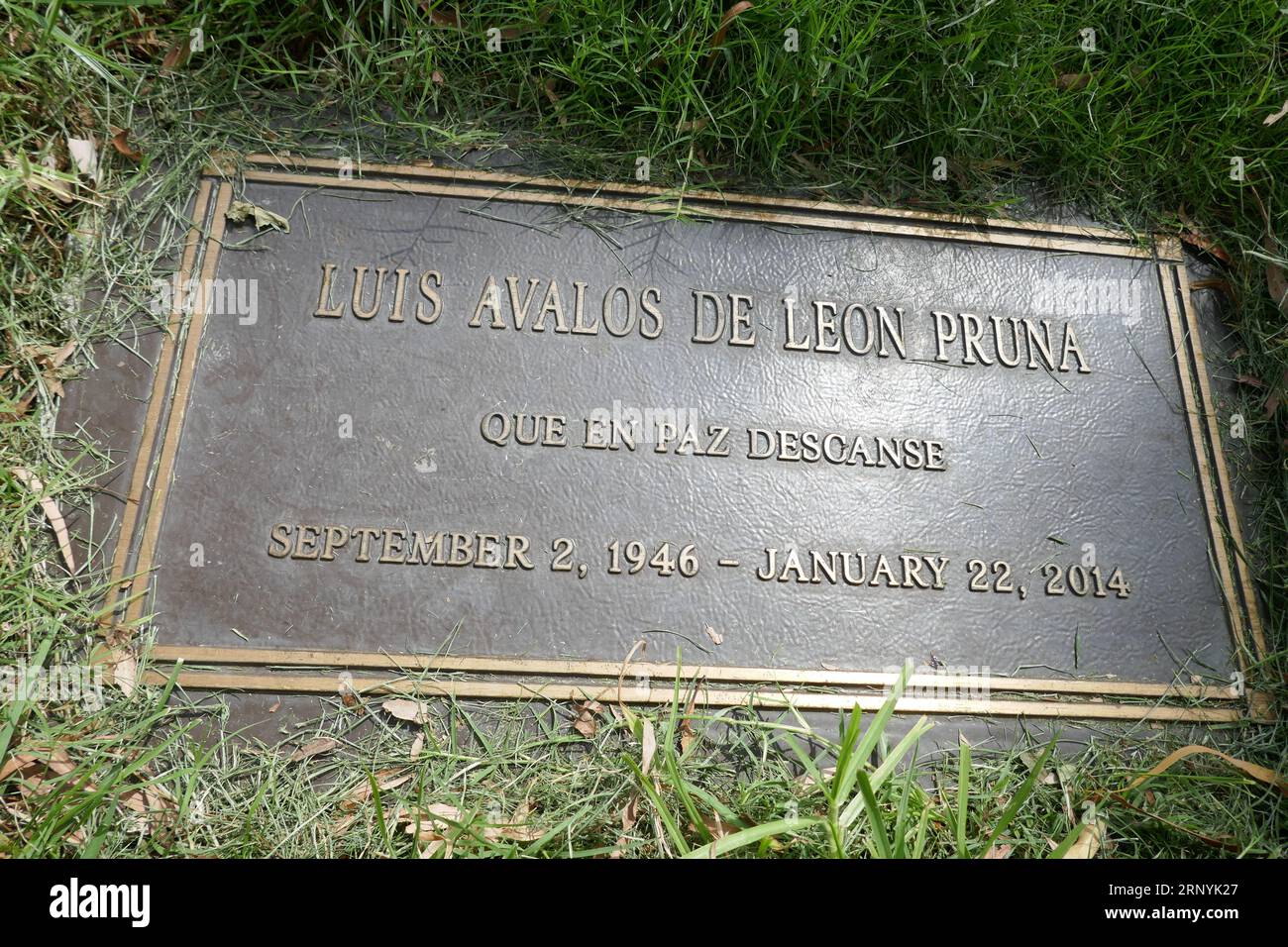 Los Angeles, California, USA 1st September 2023 Actor Luis Avalos Grave in GodÕs Acre Section at ...