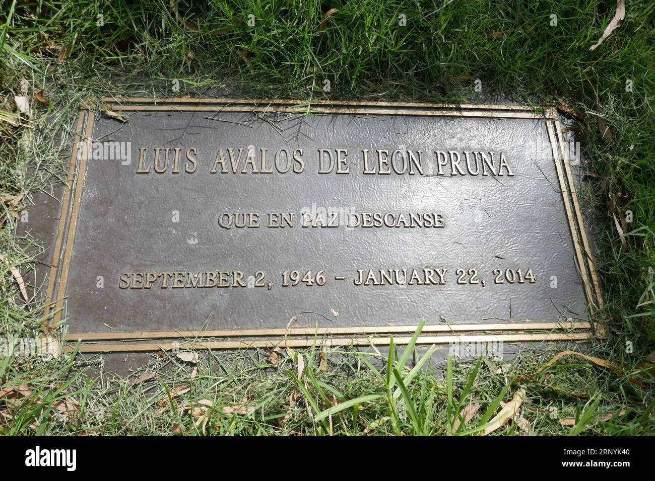 Los Angeles, California, USA 1st September 2023 Actor Luis Avalos Grave in GodÕs Acre Section at ...