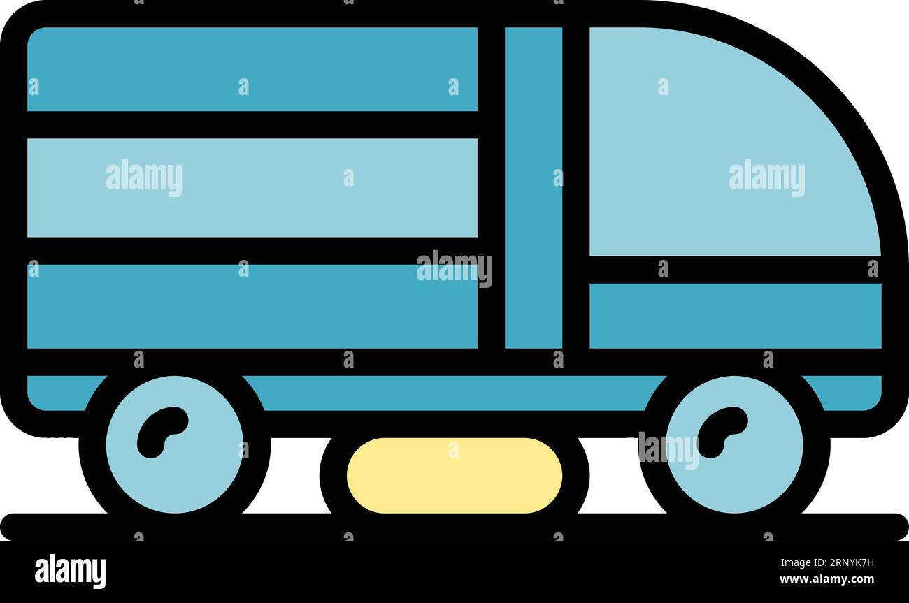 Cleaner machine icon outline vector. Road truck. Cleaning municipal ...